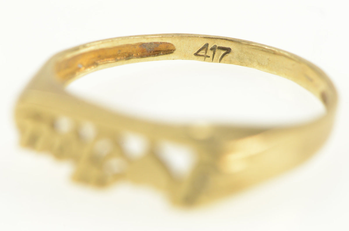 10K I Love You Cursive Word Cursive Reminder Ring Yellow Gold – M. Barr ...