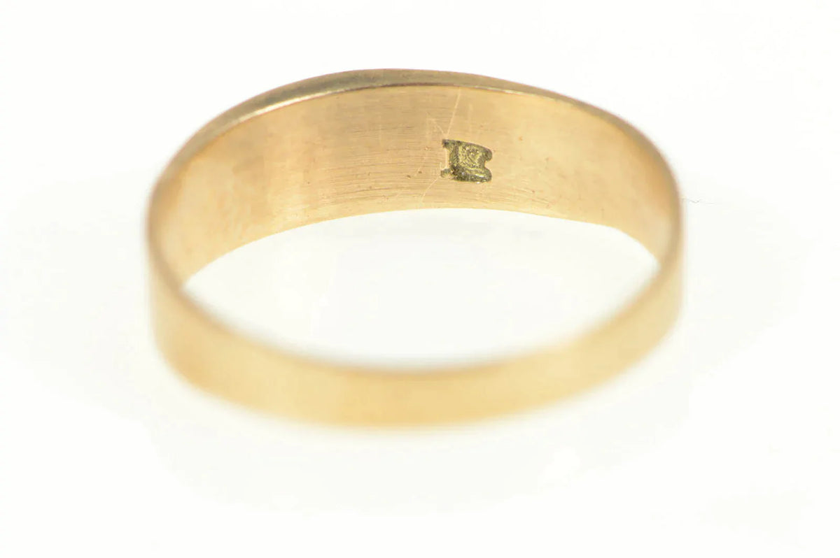 14K Victorian Rose Cut Diamond Child's Baby Ring Yellow Gold – M. Barr ...