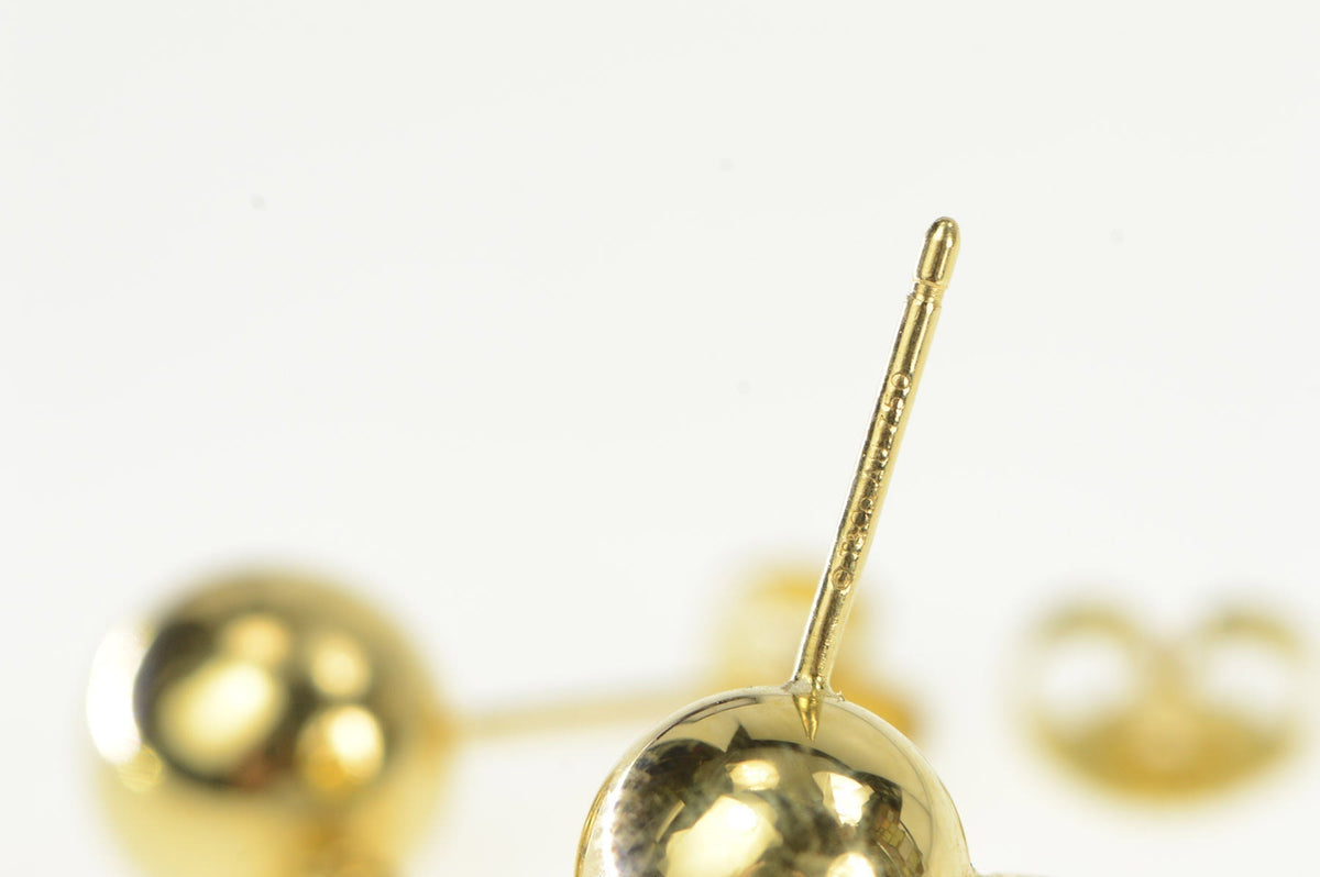 18K Tiffany & Co Diamond Ball Stud Vintage Designer Earrings Yellow Go ...